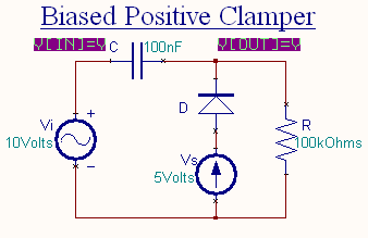 Positive Negative and Biased Clamper